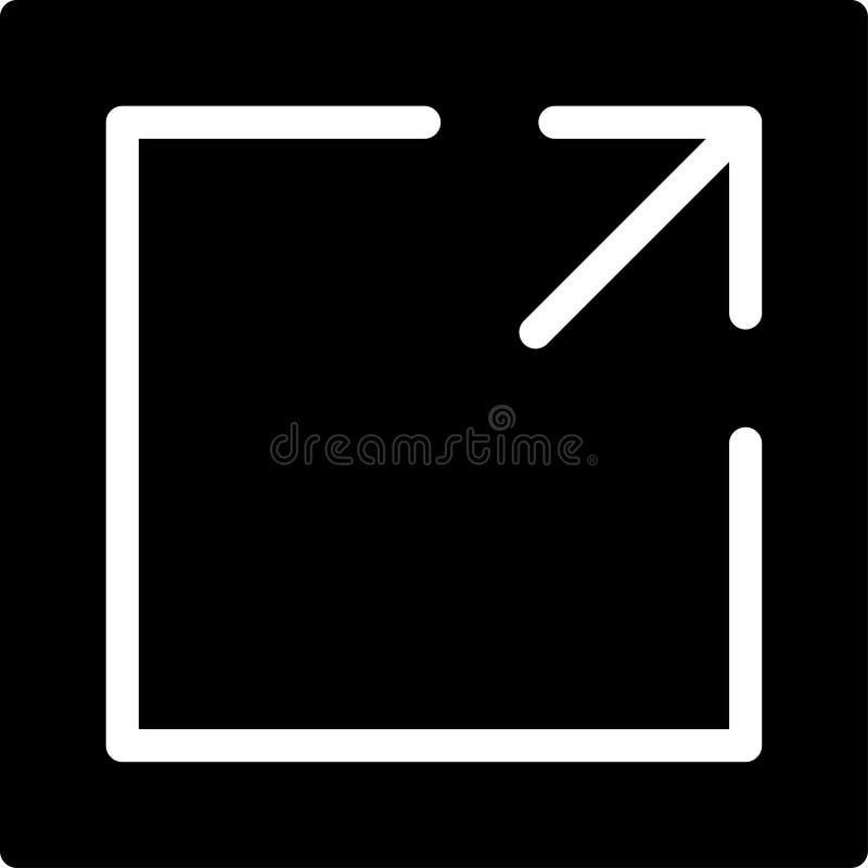 Full Screen Vector Icon. Full Screen and Exit Full Screen Icon ...