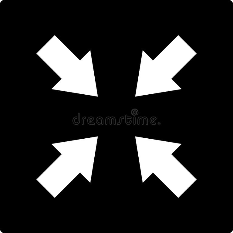 Full Screen Vector Icon. Full Screen and Exit Full Screen Icon ...