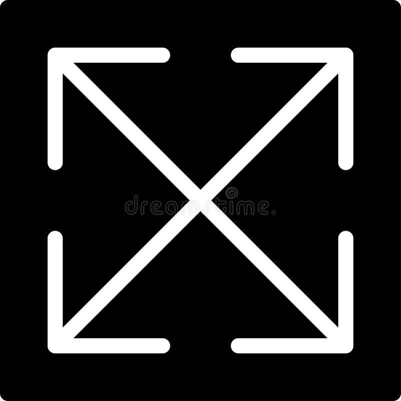 Full Screen Vector Icon. Full Screen and Exit Full Screen Icon ...