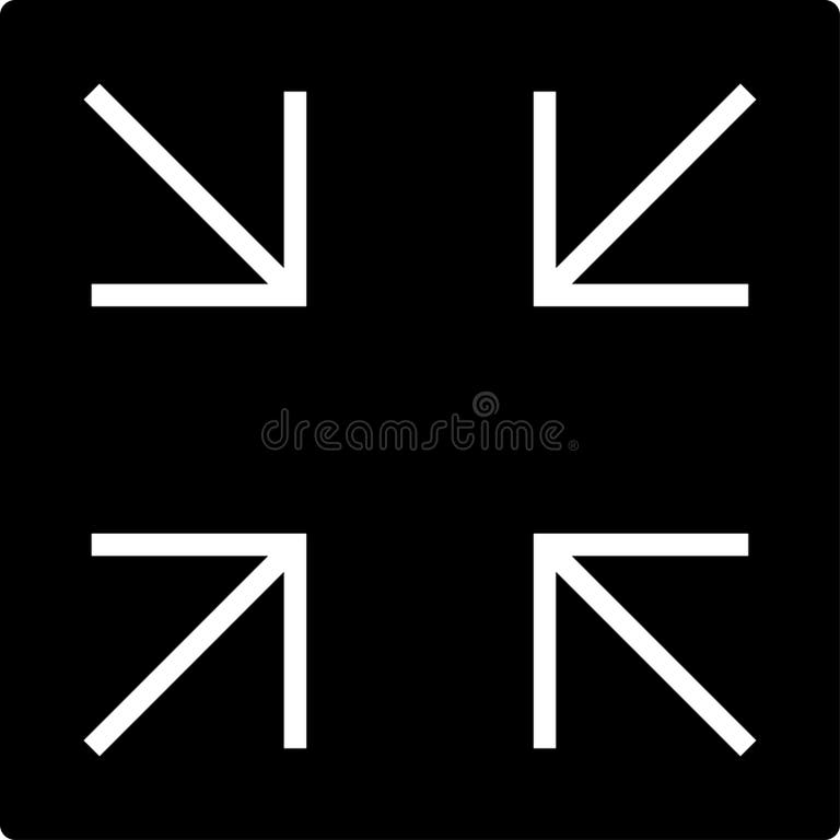 Full Screen Vector Icon. Full Screen and Exit Full Screen Icon Stock ...