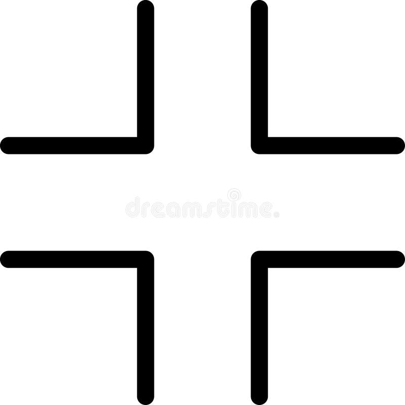 Full Screen Vector Icon. Full Screen and Exit Full Screen Icon Stock ...