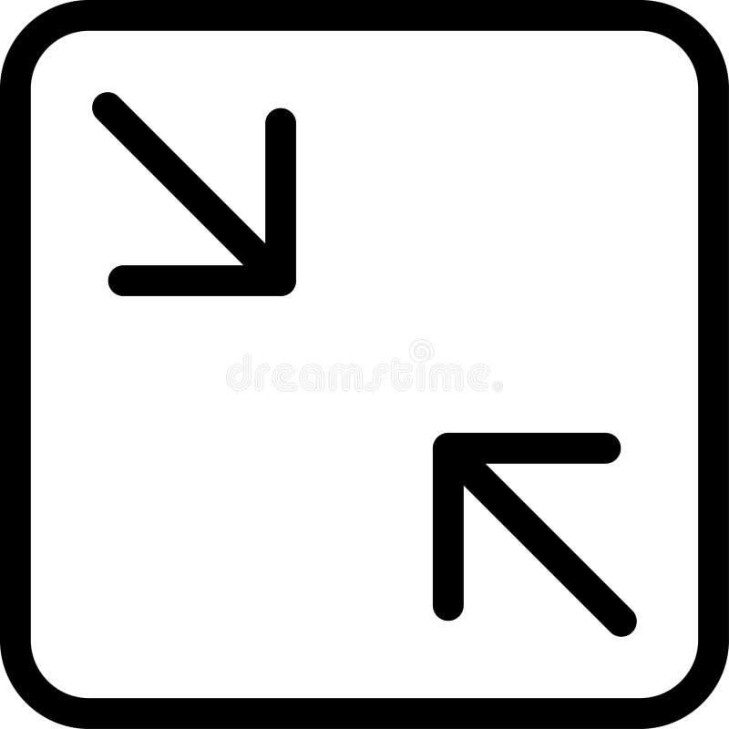 Full Screen Vector Icon. Full Screen and Exit Full Screen Icon Stock ...