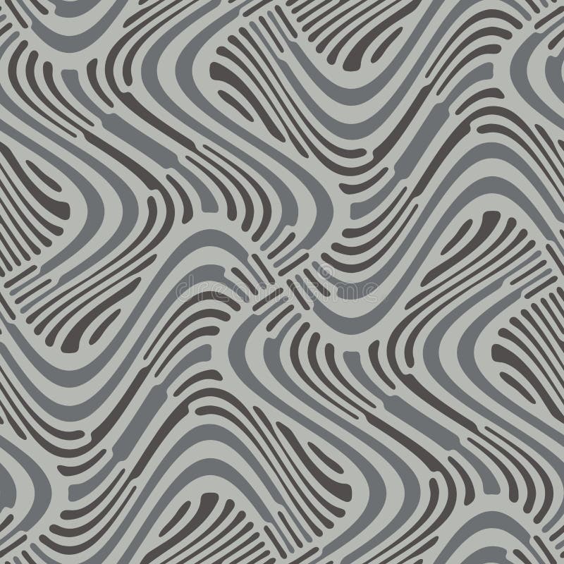 Seamless Abstract Decorative Marble Pattern Vector. Monochrome Texture ...