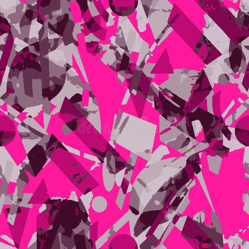 Full Seamless Abstract Decorative Pattern Vector. Pink Texture Design ...