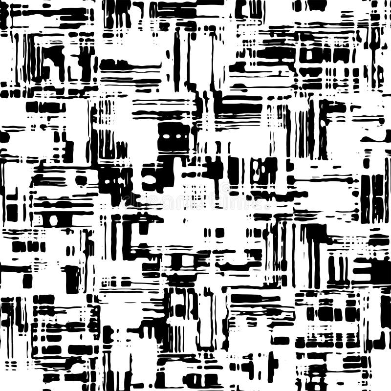 Full Seamless Abstract Distressed Monochrome Pattern Vector for ...