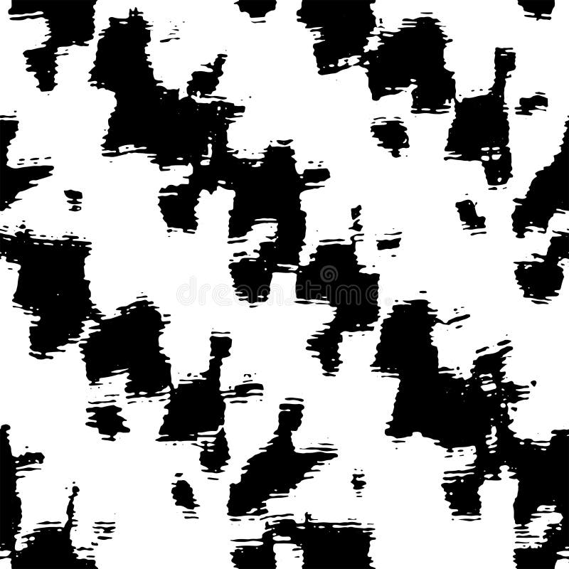 Full Seamless Abstract Distressed Pattern. Monochrome Vector Stock ...