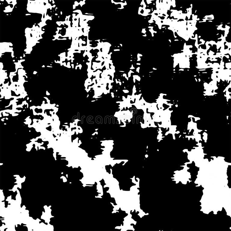 Full Seamless Abstract Distressed Pattern. Monochrome Vector Stock ...