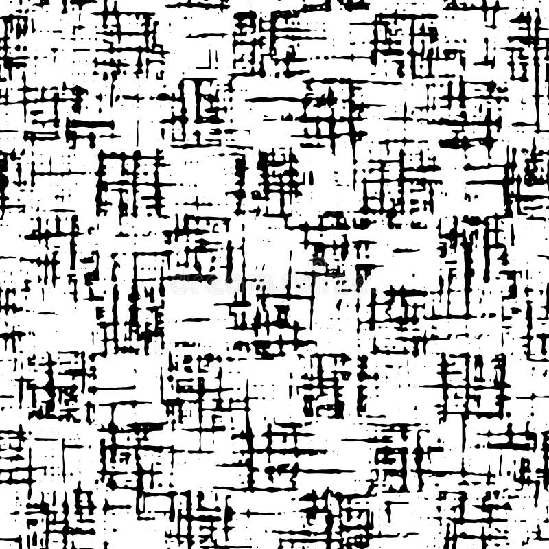 Full Seamless Abstract Distressed Pattern. Monochrome Vector Stock ...
