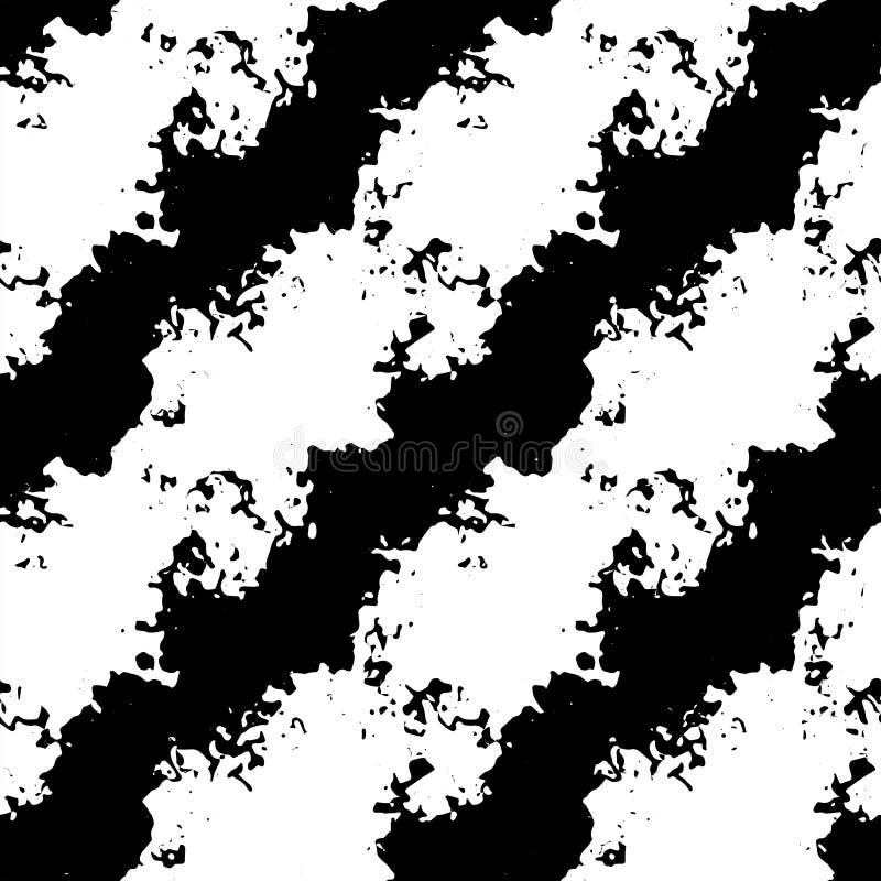 Seamless Damaged Pattern. Monochrome Vector. Black and White Dress ...