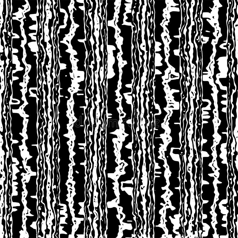 Seamless Distressed Texture Pattern. Abstract Lines Vector. Black and ...
