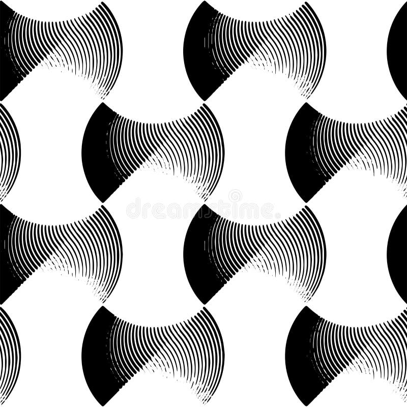 Full Seamless Modern Abstract Pattern Vector. Classic Black and White ...