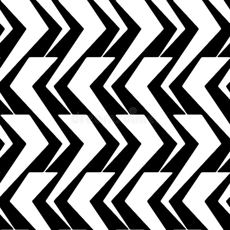 Seamless Modern Geometric Texture Pattern for Decor and Textile. Black ...