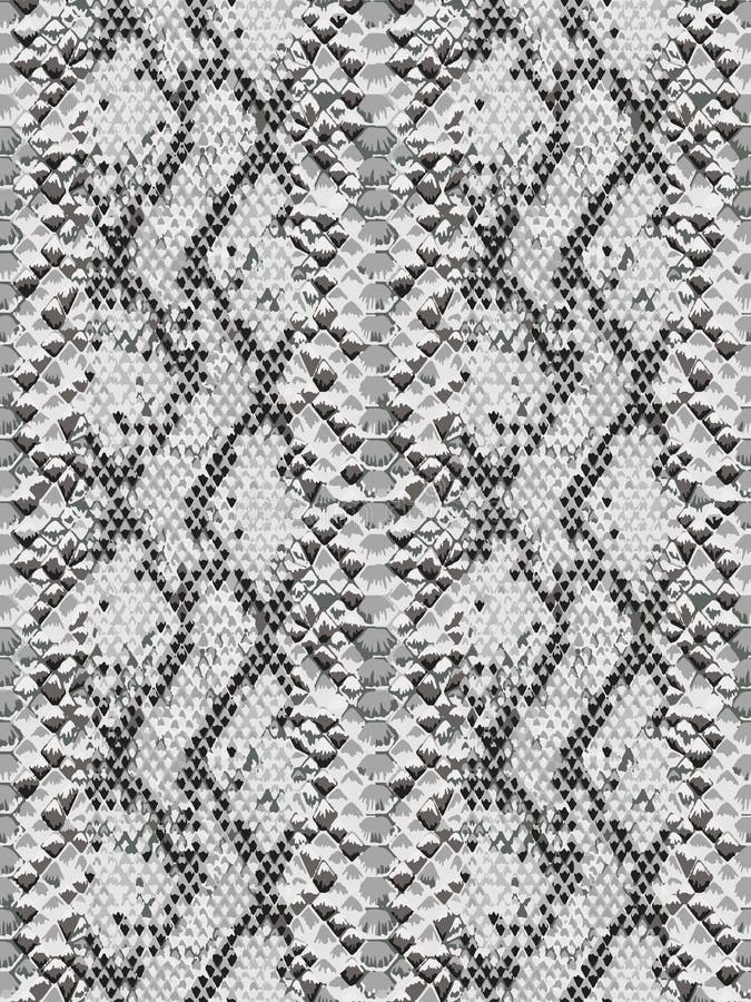 Seamless Onamental Snake Animal Skin Pattern Vector. Snake Leather ...