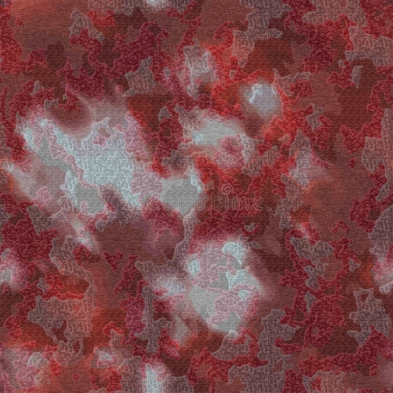 Seamless Red Distressed Decorative Pattern Vector. Multicolored Texture ...