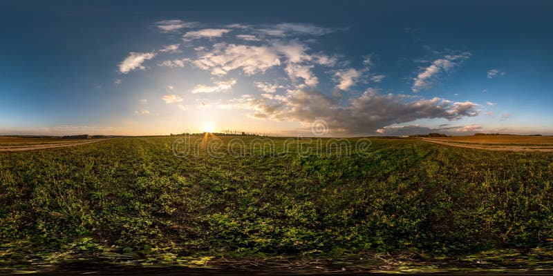 Full Seamless Spherical Hdri Panorama 360 Degrees Angle View in Field ...
