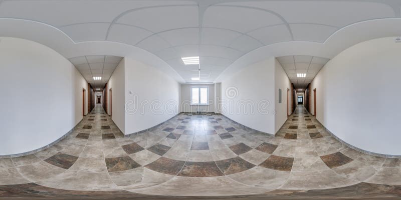 Full Seamless Spherical Hdri 360 Panorama in Interior of Empty White ...
