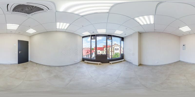 Full Seamless Spherical Hdri 360 Panorama in Interior of Empty White ...
