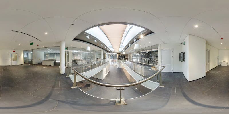 Full Seamless Spherical Hdri 360 Panorama in Interior of Empty White ...
