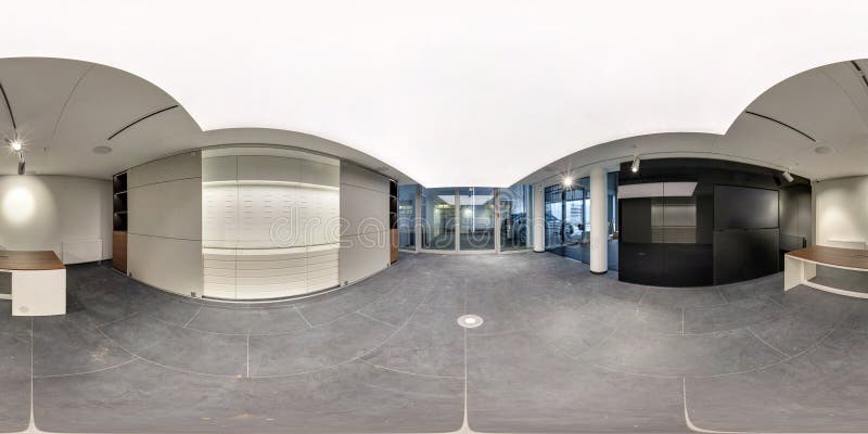 Full Seamless Spherical Hdri 360 Panorama in Interior of Empty White ...