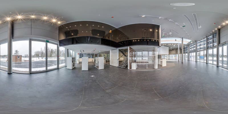 Full Seamless Spherical Hdri 360 Panorama in Interior of Empty White ...