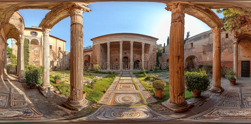 Full Seamless Spherical HDRI Panorama Offering a 360-degree View Inside ...