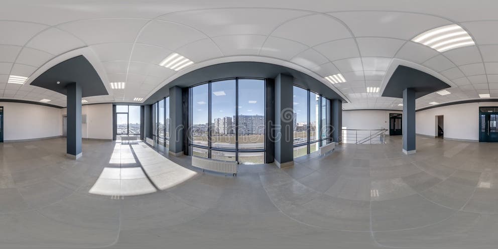 Full Seamless Spherical Hdri 360 Panorama View in Empty Modern Hall ...