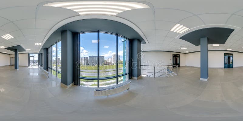 Full Seamless Spherical Hdri 360 Panorama View in Empty Modern Hall ...