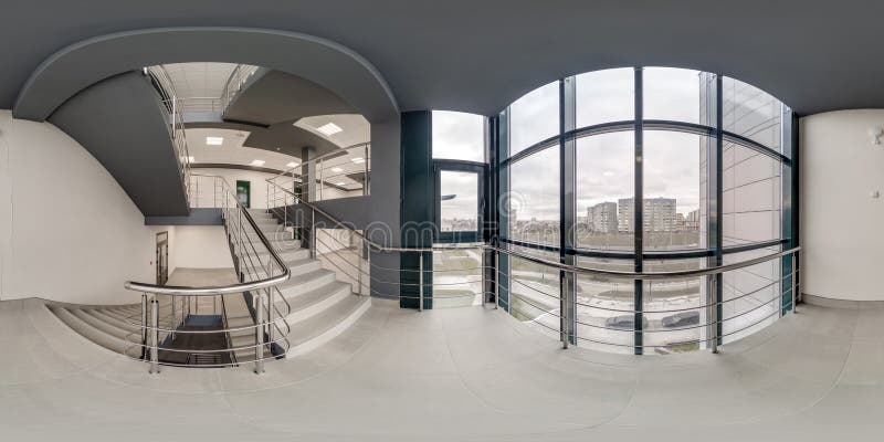 Full Seamless Spherical Hdri 360 Panorama View in Empty Modern Hall ...