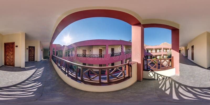 Full Seamless Spherical Hdri 360 Panorama View Inside the Courtyard of ...