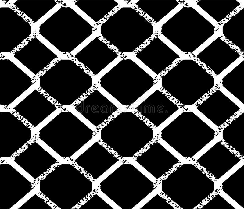 Full Seamless Wire Netting Texture Pattern for Decor and Textile. Black ...