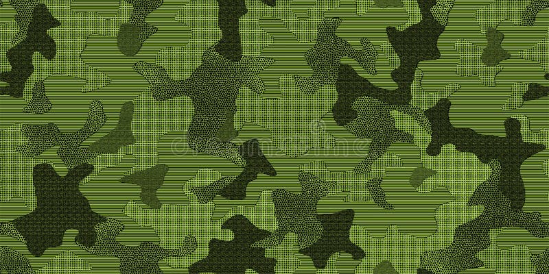 Full Seamless Modern Halftone Lines Camouflage Pattern for Decor and ...