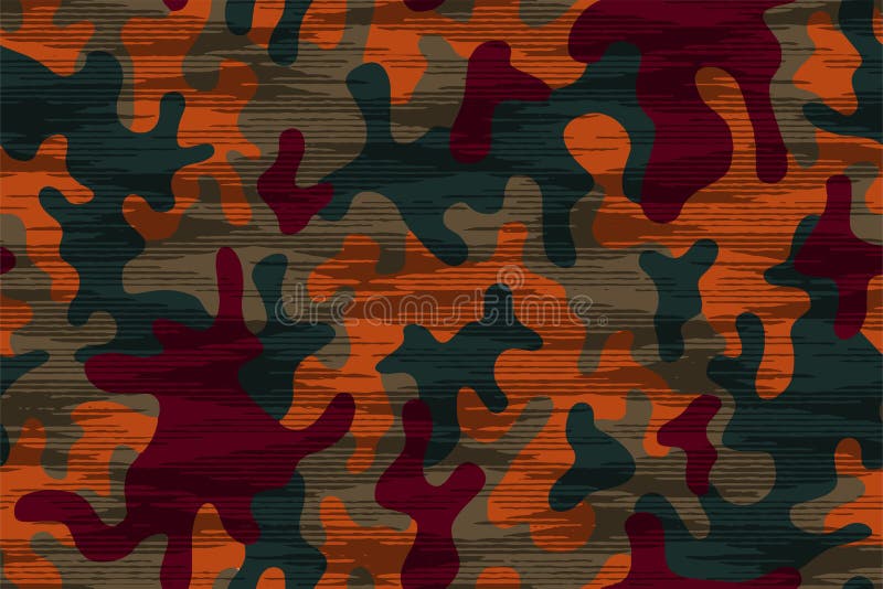 Full Seamless Halftone Modern Line Camouflage Pattern for Decor and ...