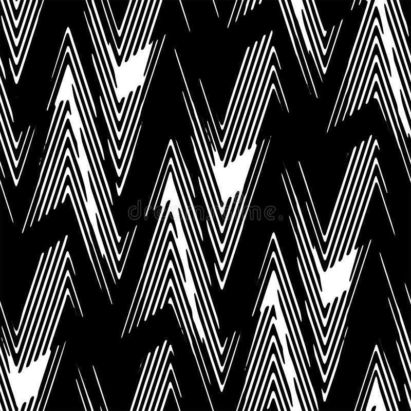 Vertical Zigzag Seamless Pattern. Gray Chevron Textile, Stripes Wallpaper Stock Vector ...