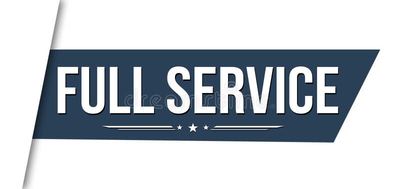 Full service banner design stock vector. Illustration of commerce ...