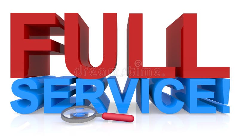 Full Service Car Wash Illustration Concept. a Flat Illustration ...