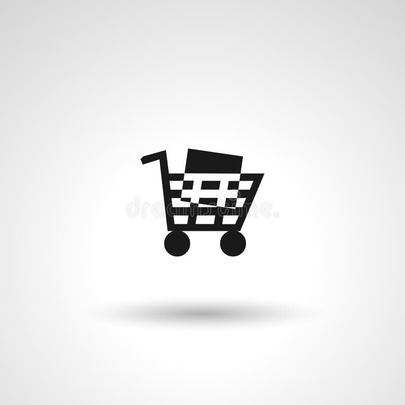 Full Shopping Cart Sign. Cart Isolated Simple Icon Stock Vector ...