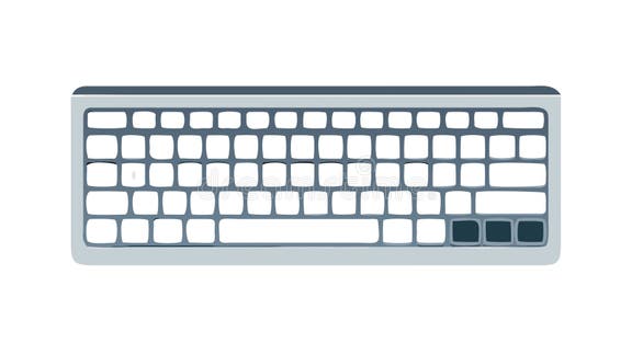Full-Size Computer Keyboard, Essential Input Device, Vector Design ...