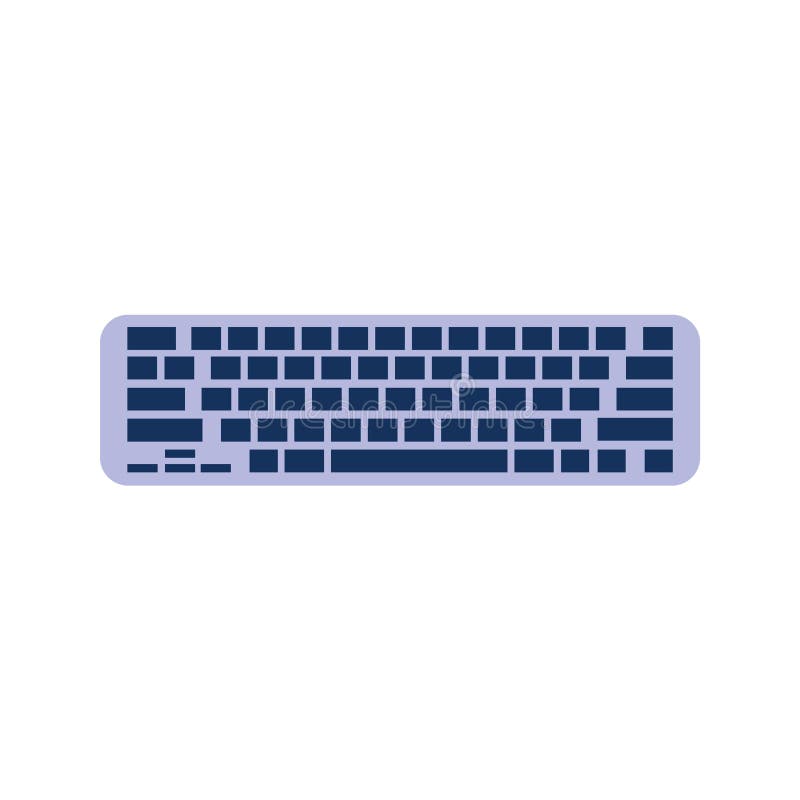 Full-size Computer Keyboard Vector Illustration Stock Vector ...