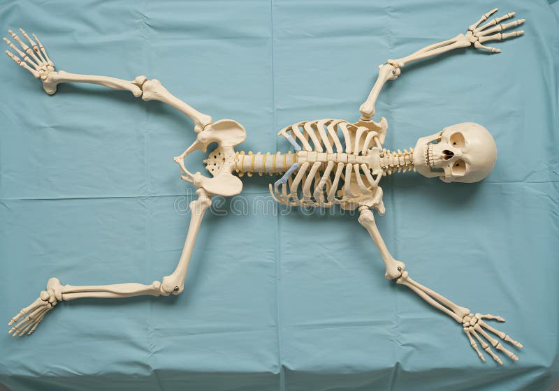 Human Skeleton Anatomy Educational Illustration Stock Illustration ...