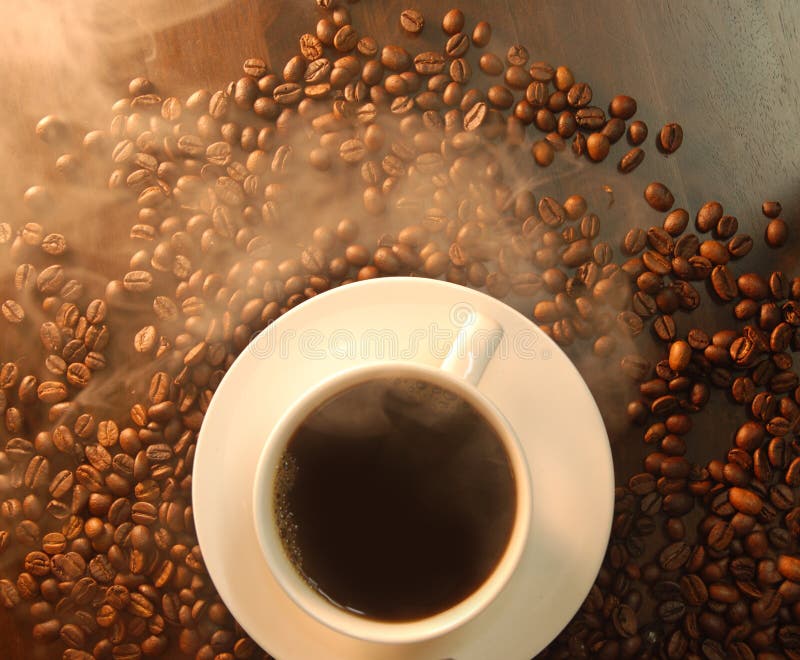 Smoke Cup of coffee stock image. Image of shadow, exquisite - 3247809