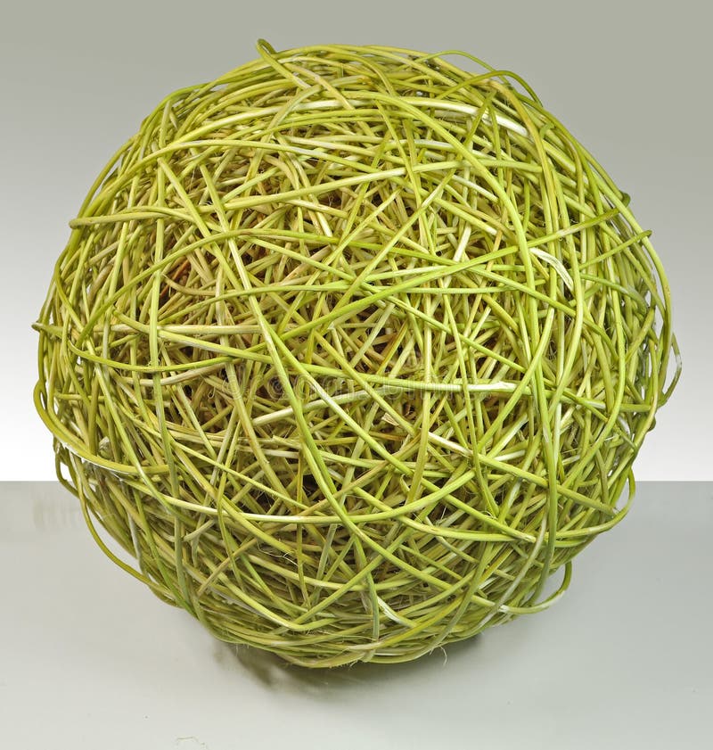 Full-sphere Made Of Willow Rods Stock Image - Image of full, weaving ...