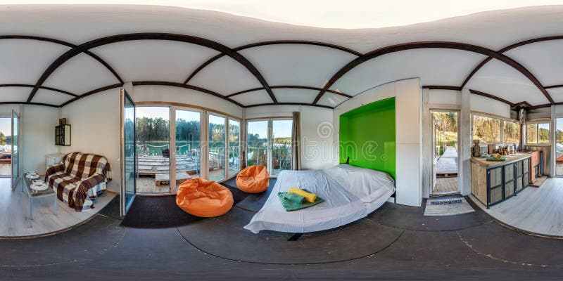 Full Spherical Hdri Panorama 360 Degrees Angle View in Bedroom of ...
