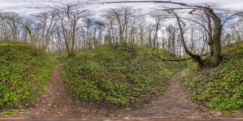 Full Spherical Seamless Hdri Panorama 360 Degrees Angle View on Path in ...