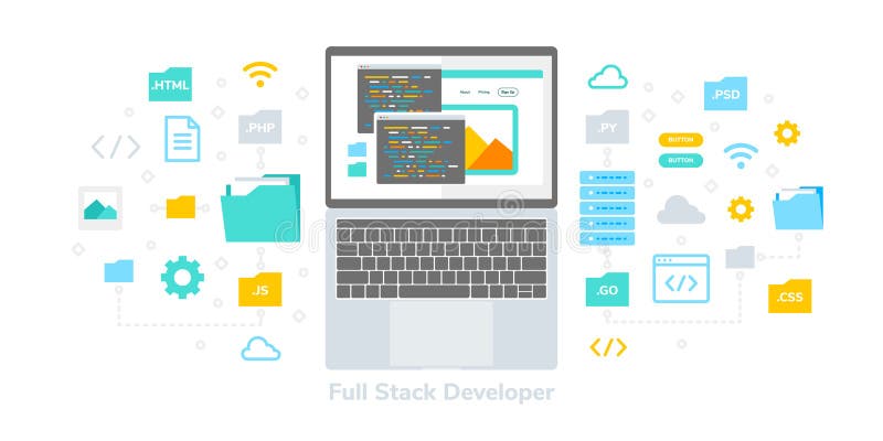 Full Stack Developer Stock Illustrations – 136 Full Stack Developer Stock Illustrations, Vectors ...