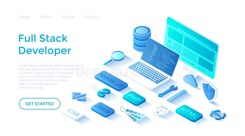 Full Stack Developer Stock Illustrations – 152 Full Stack Developer ...