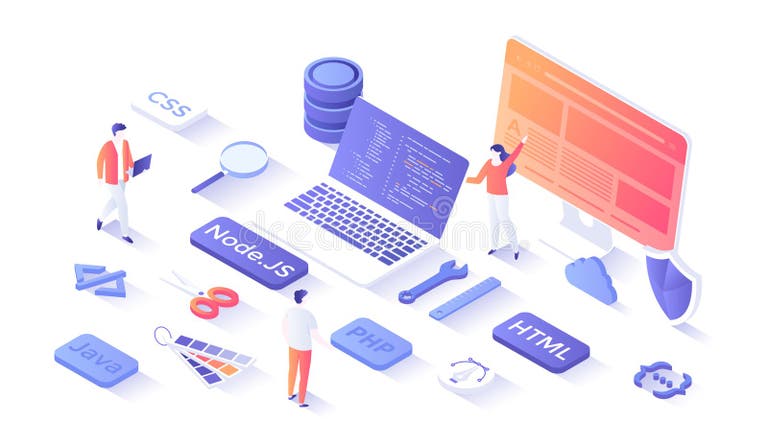 Full Stack Developer Stock Illustrations – 160 Full Stack Developer ...