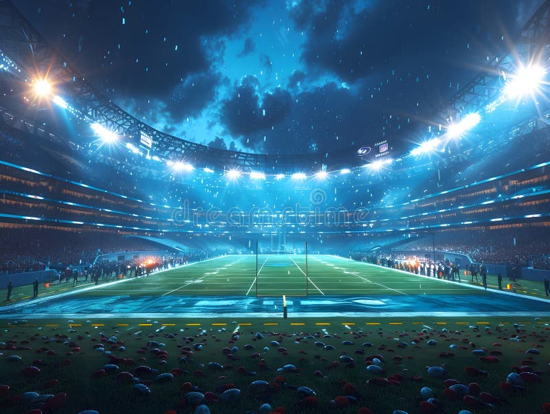 Full Stadium during the Match. AI Generated. Stock Image - Image of ...