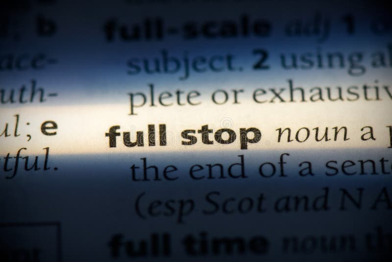 Full stop stock photo. Image of book, learn, minimal - 161577712