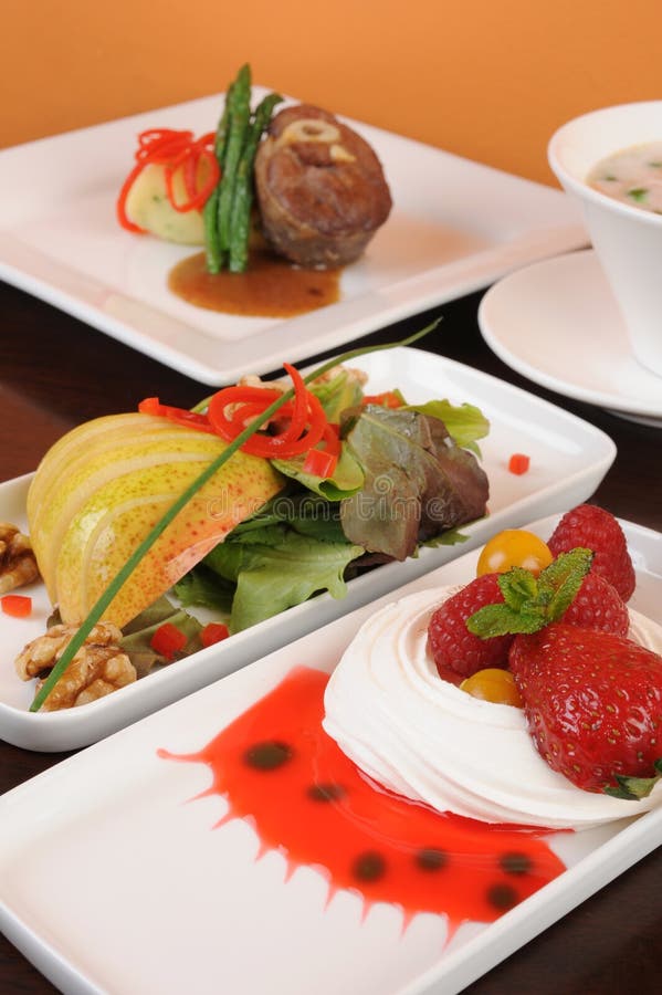 Full Table stock photo. Image of meat, salad, bowl, dinner - 12589924