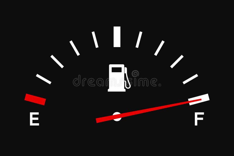 Full Tank, Clock Face Fuel Measurements, Dashboard Scale, Car Control ...
